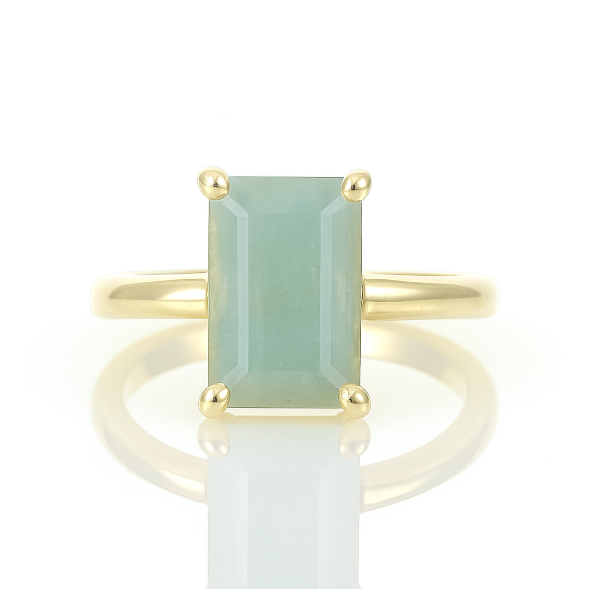 Aquamarine Cocktail Gold Ring – Anemone Jewelry
