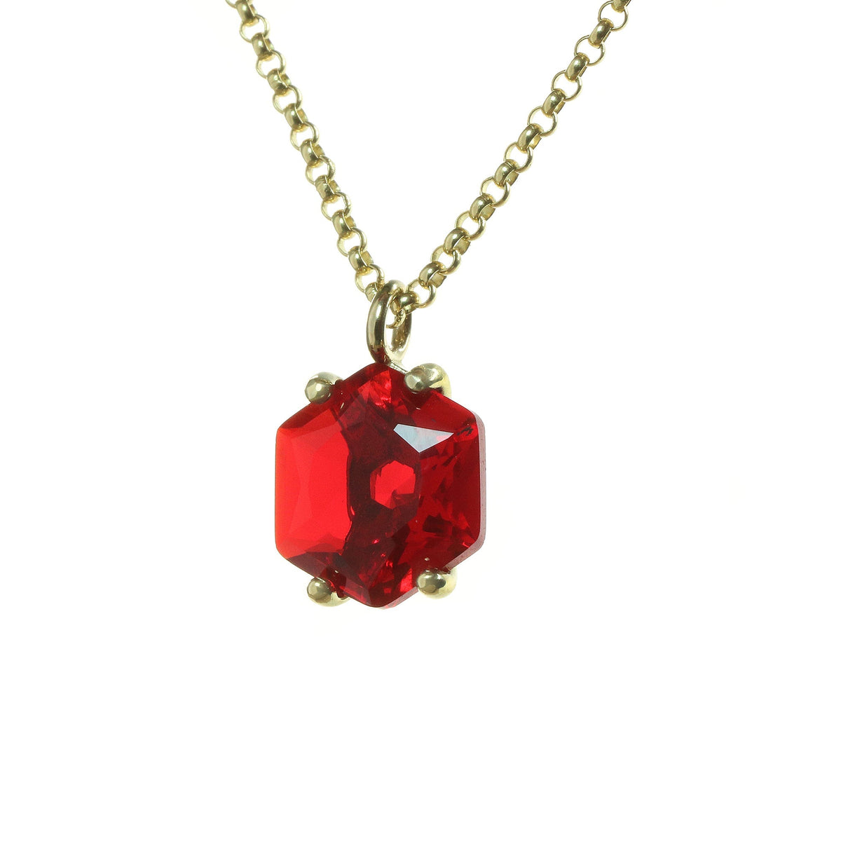 Bold Ruby 14k Gold Filled Necklace – Anemone Jewelry