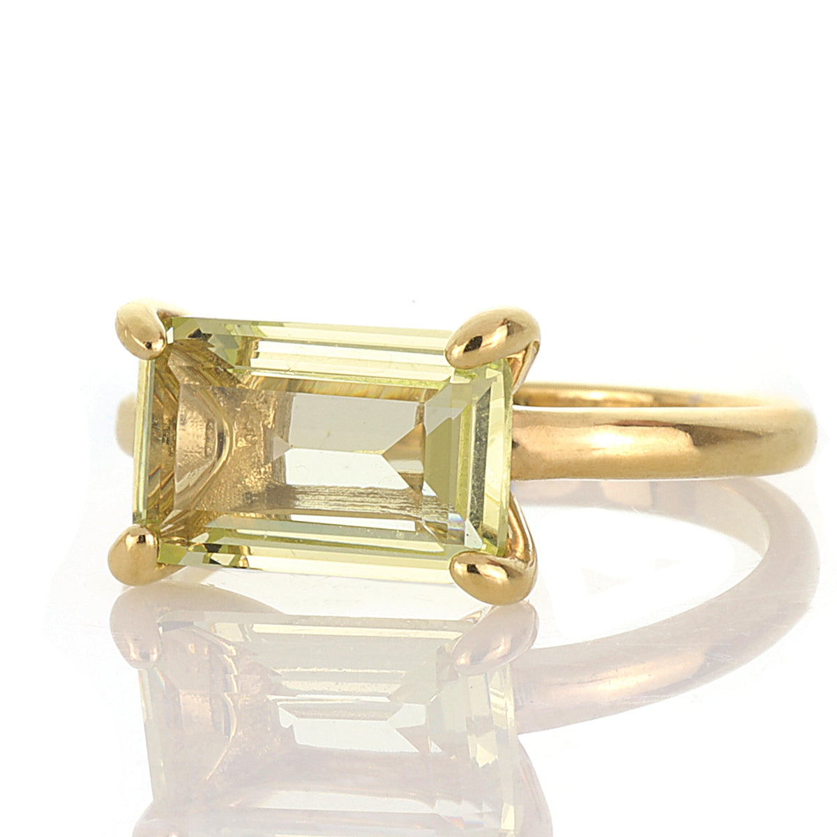 Brilliant Yellow Quartz Gold Filled Ring – Anemone Jewelry